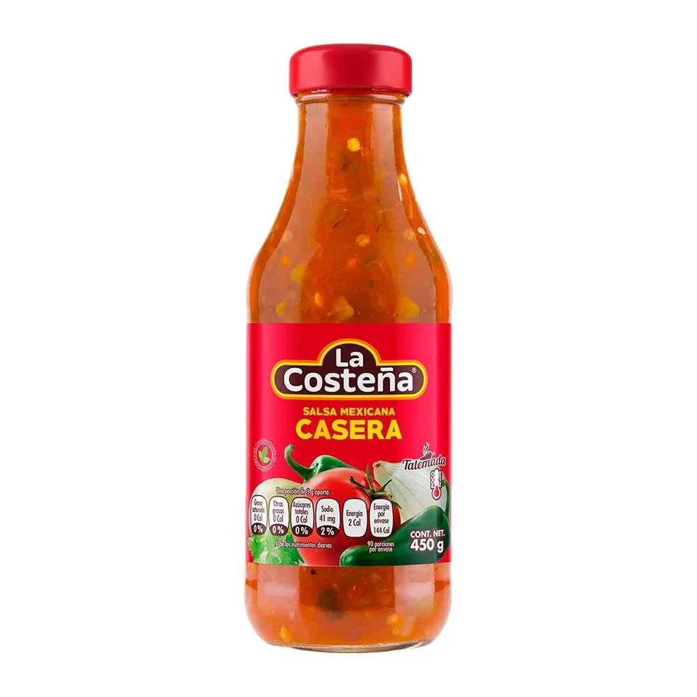 Salsa Casera Mexicana Tatemada, La Costeña, Botella de 250g / Hausgema ...